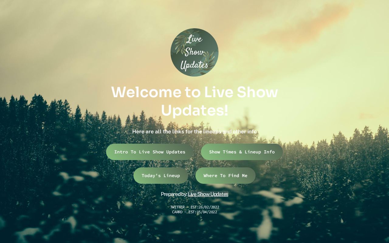 Live Show Updates